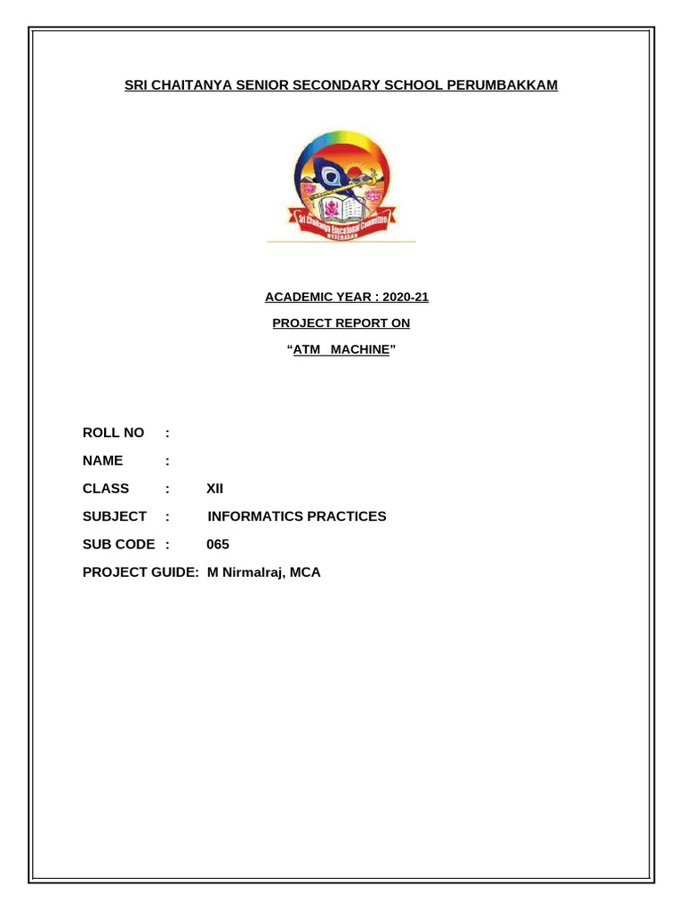 ATM Machine Management System | PDF | Software Testing | System