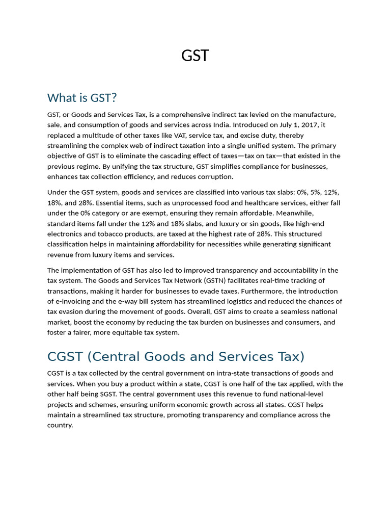 GST-Mock_Parliament | PDF | Taxes | Government Finances