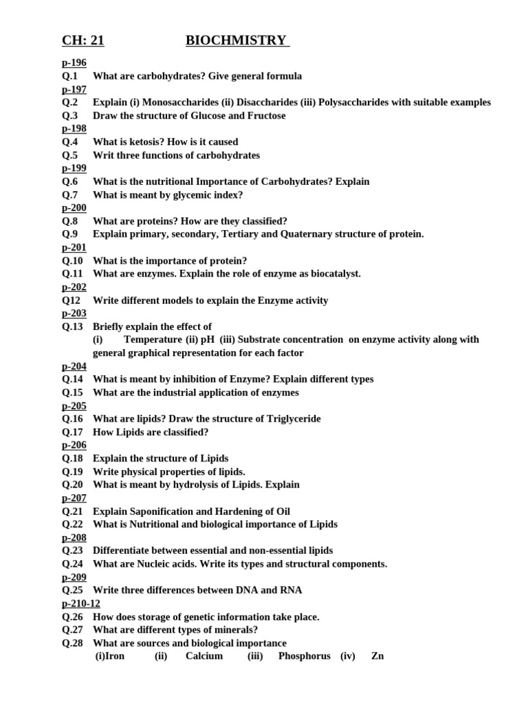 CH 21 Biochemistry | PDF