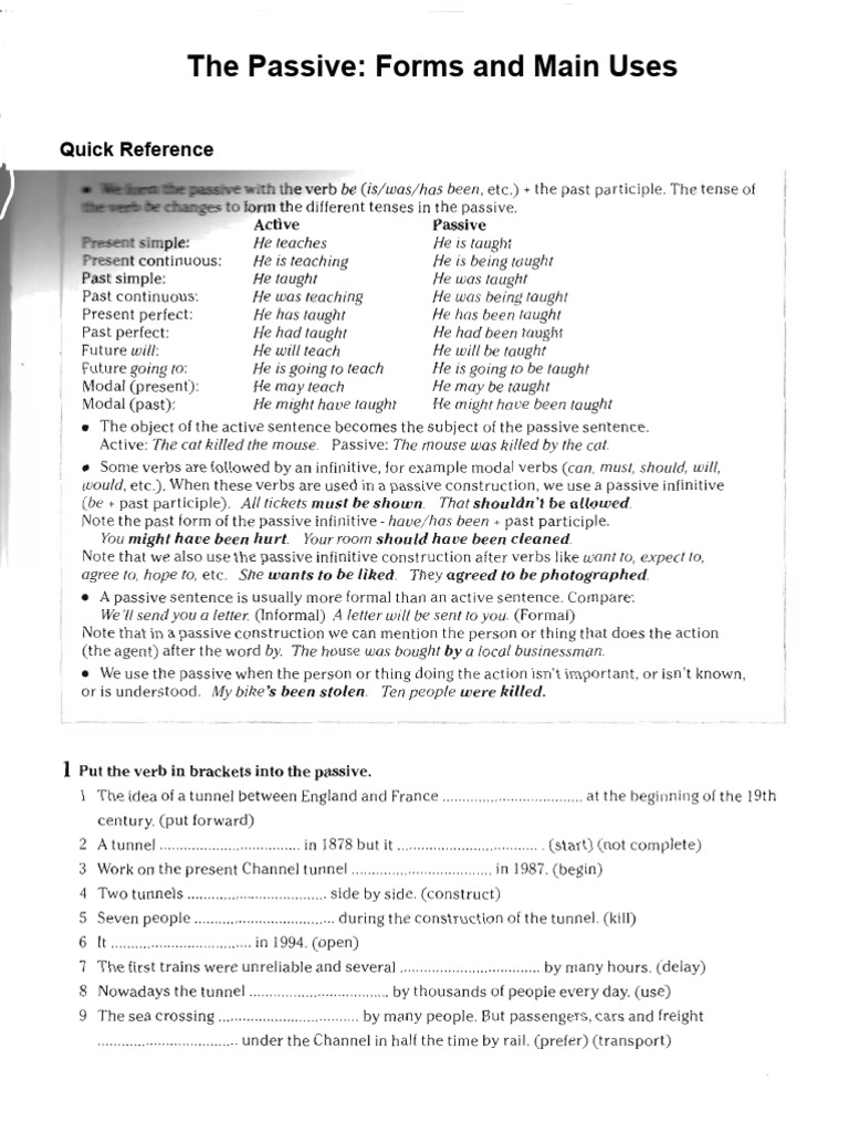 The Passive Form | PDF