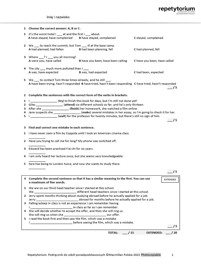 Grammar-Test-3A | PDF | Linguistics | Grammar