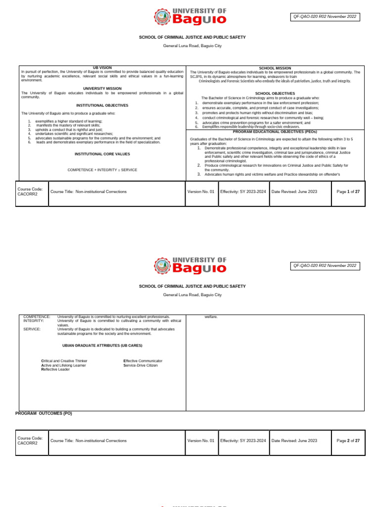 Syllabus Ub 2023 Revision Evidence New Format | PDF | Criminology ...