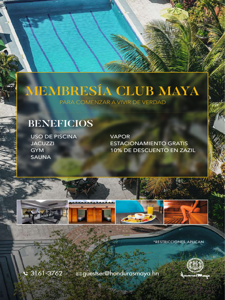 Folleto Club Maya 2024 | PDF | Salud y bienestar | Estilo de vida