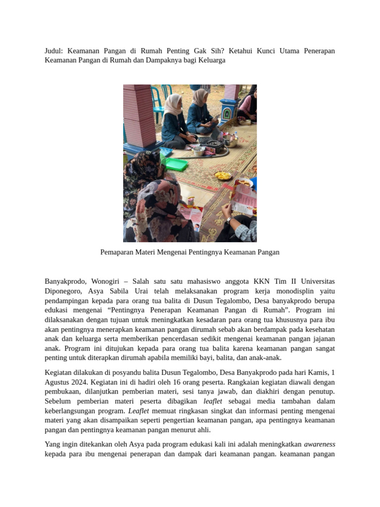 Publikasi Monodisiplin - Asya Sabila Urai - 1 | PDF | Pengembangan Diri