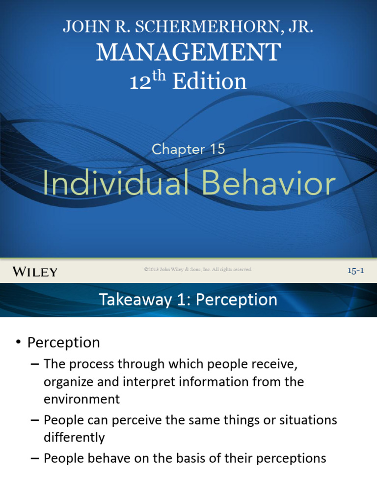 ch15.ppt | PDF | Attitude (Psychology) | Perception