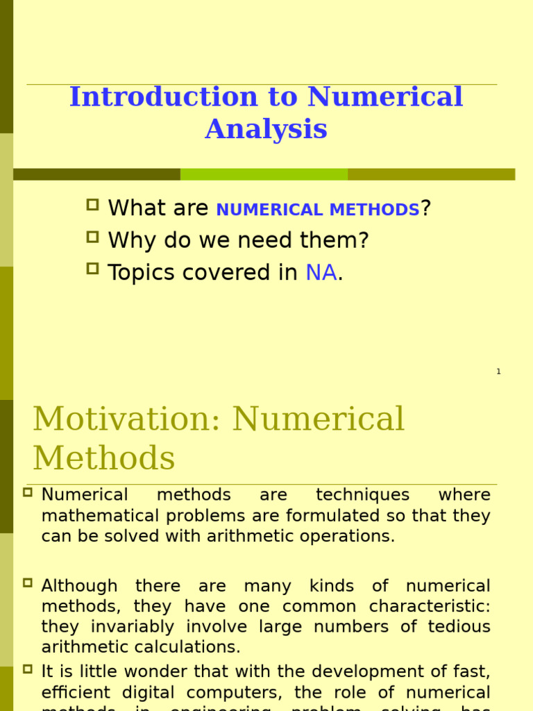 CISE301-Topic 1 Approximation and Round Off Error | PDF | Numerical Analysis | Equations