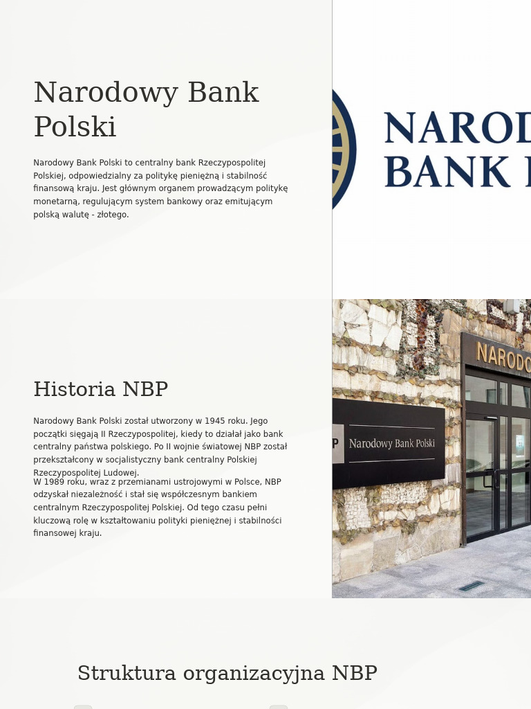 Narodowy Bank Polski | PDF