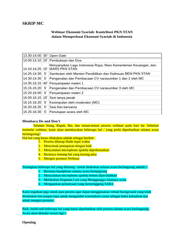 Webinar Ekonomi Syariah PKN STAN 2023 | PDF | Karier & Perkembangan ...
