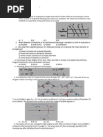 Class 12 Ray Optics and Instruments PYQs | PDF | Optics | Refractive Index