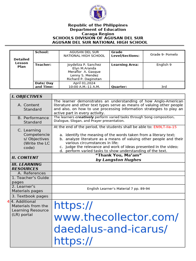 FINAL LP For CO2 | PDF | Learning | Teachers