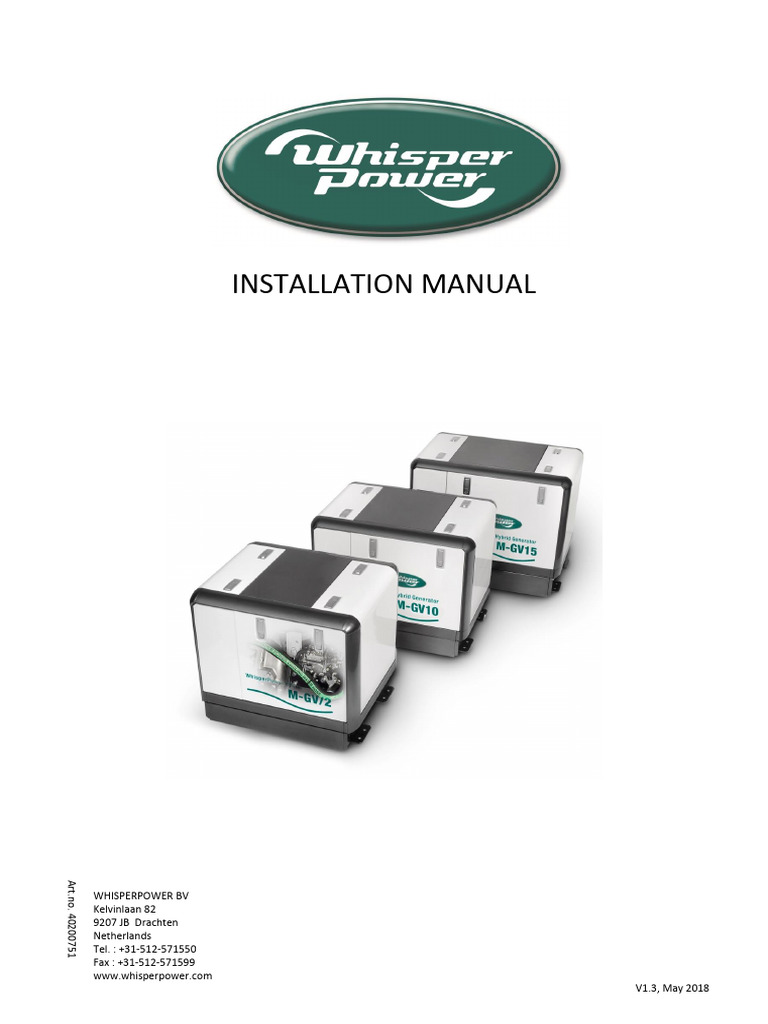 Whisper Power Manual | PDF | Pipe (Fluid Conveyance) | Pump