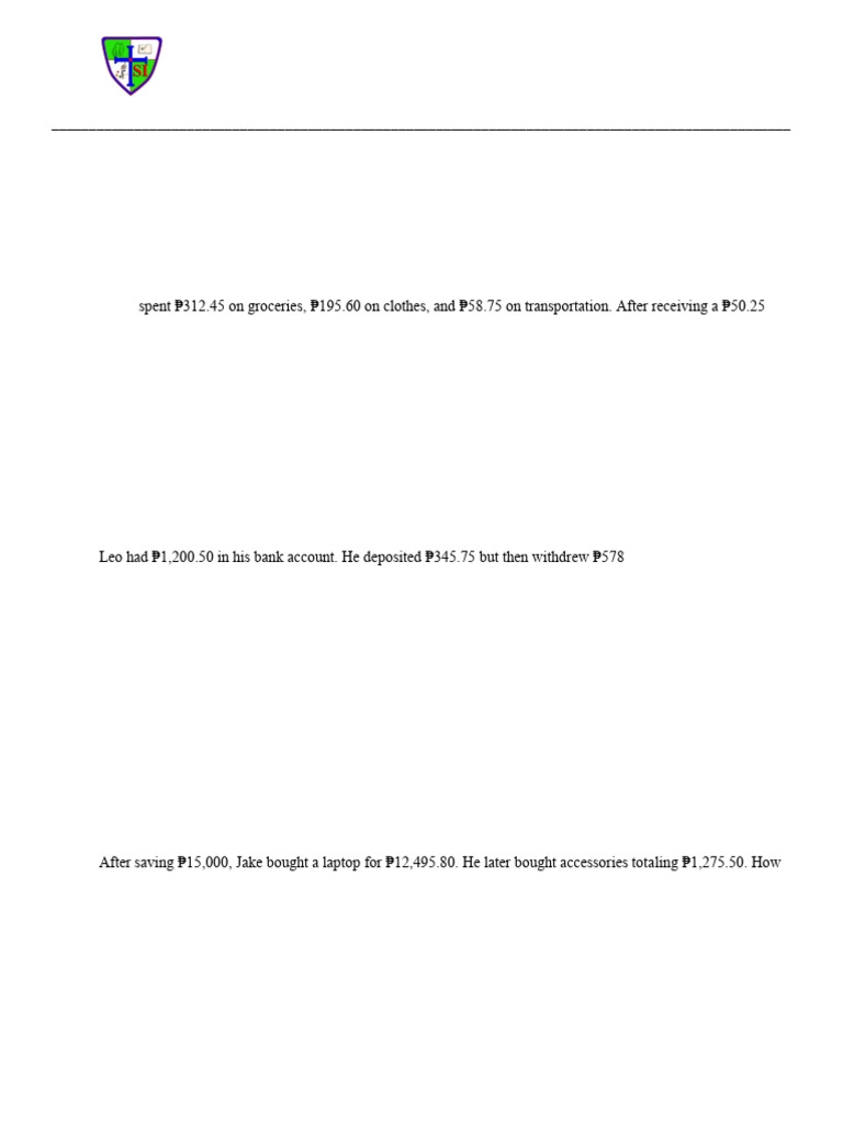 Math 6 - Asynchronous 2 | PDF