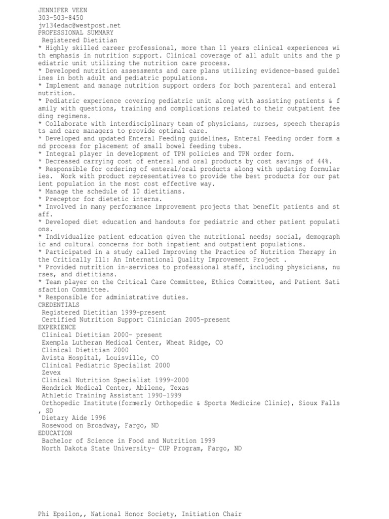 Dietitian | PDF | Dietitian | Health Care