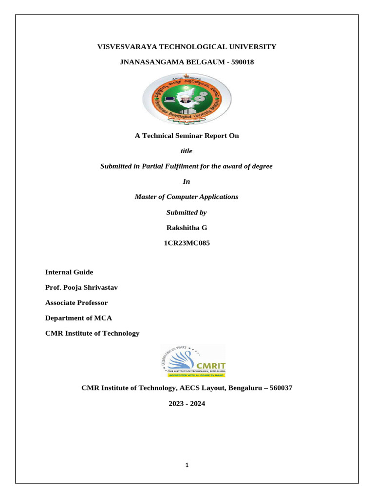 Technical Seminar Report | PDF | Big Data | Apache Hadoop