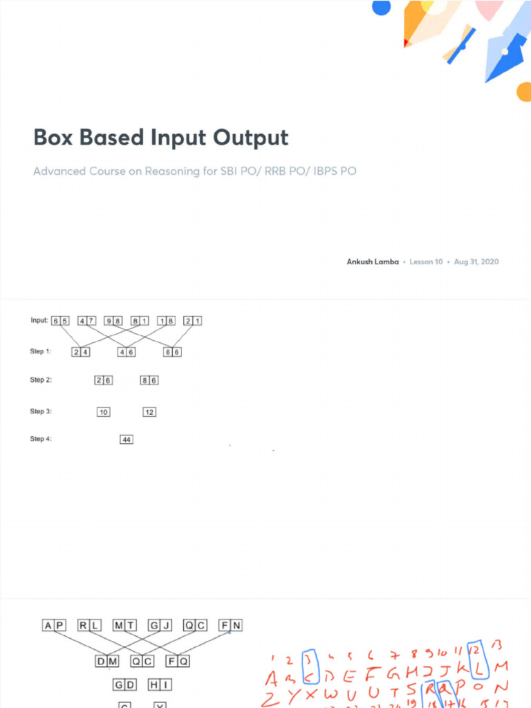 Box Based Input Output With Anno | PDF