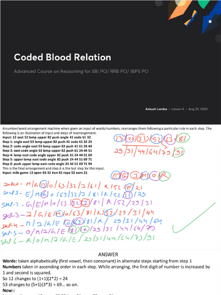 Coded Blood Relation With Anno | PDF