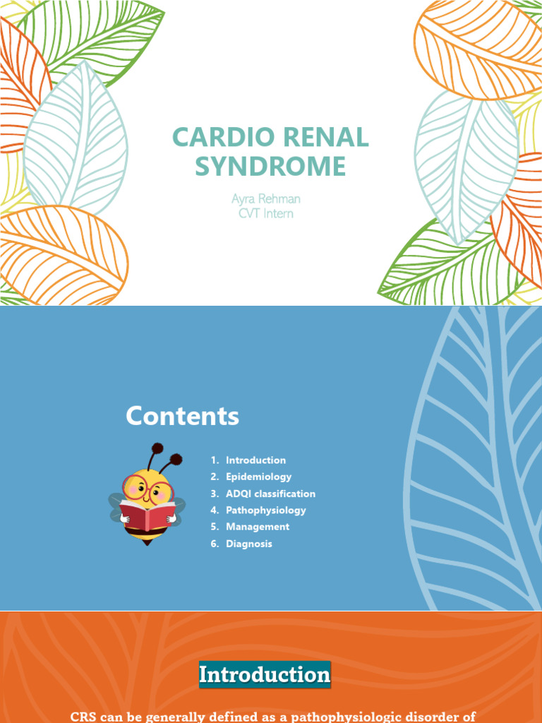 CARDIO RENAL | PDF | Heart Failure | Chronic Kidney Disease