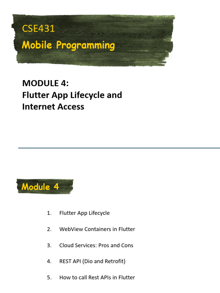 04-Module 4 | PDF | Mobile App | Computer Architecture