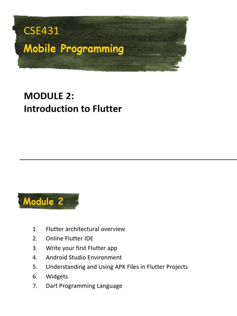 02-Module 2 | PDF | Mobile App | Class (Computer Programming)