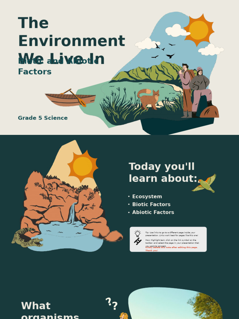 Biotic and Abiotic Factors in The Environment Science Presentation in ...