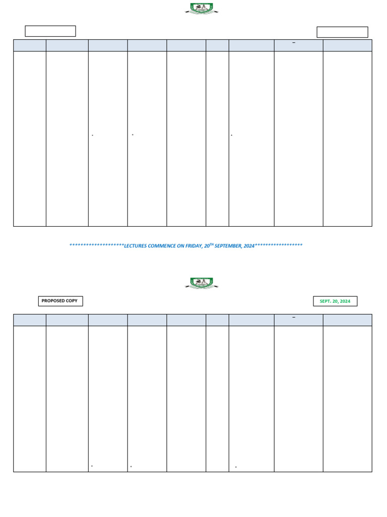 KSUSTA Diploma First Semester Timetable | PDF | Engineering | Science