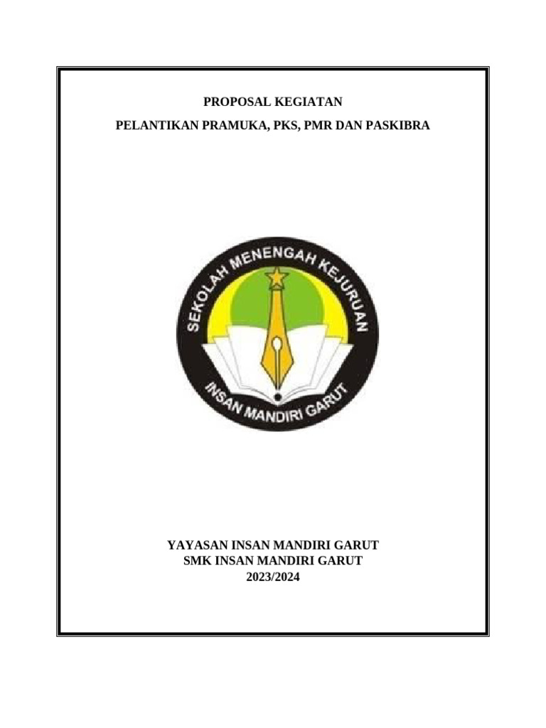 Cover Proposal Kegiatan | PDF