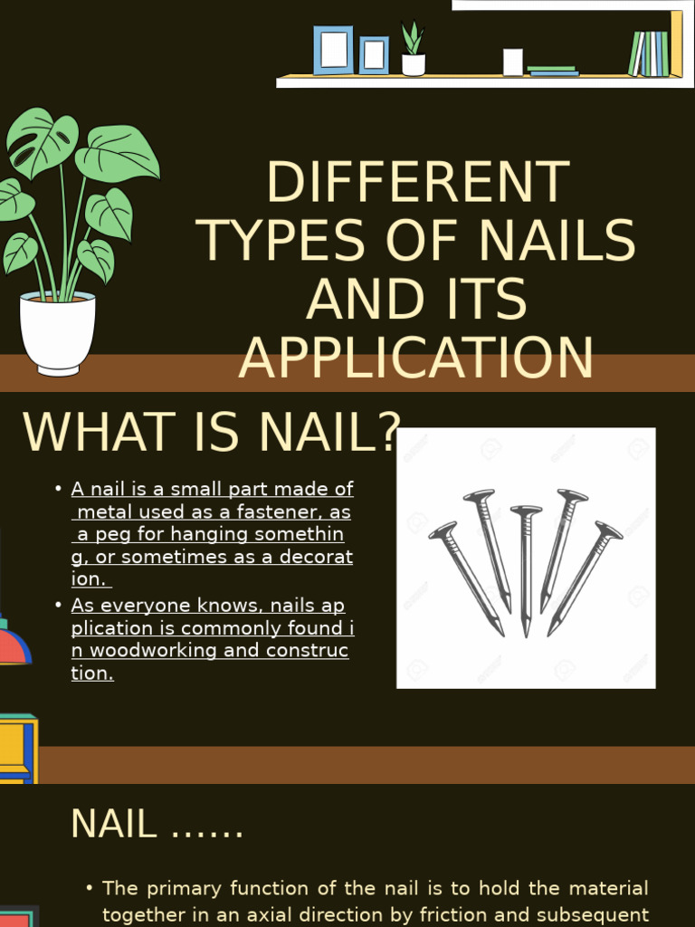 Types of Nails for Construction Use | PDF | Drywall | Framing ...