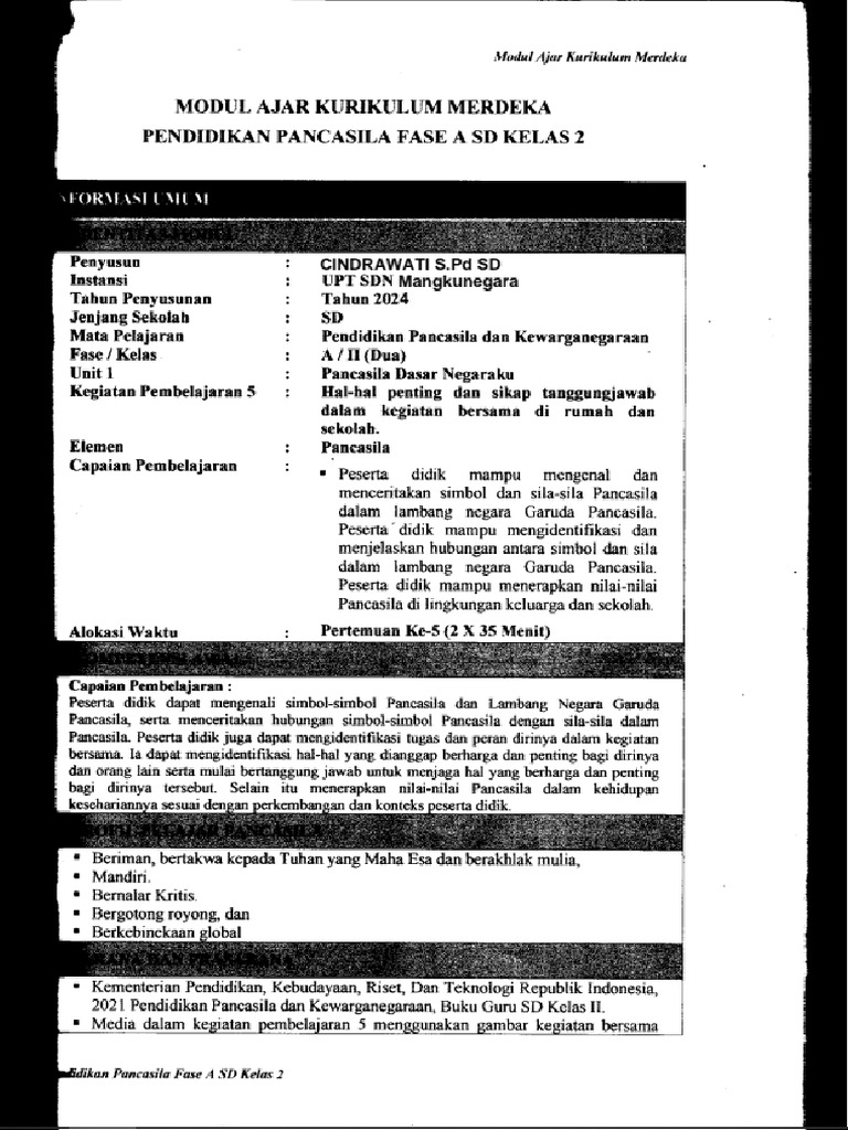 Modul Kurikulum MERDEKA | PDF