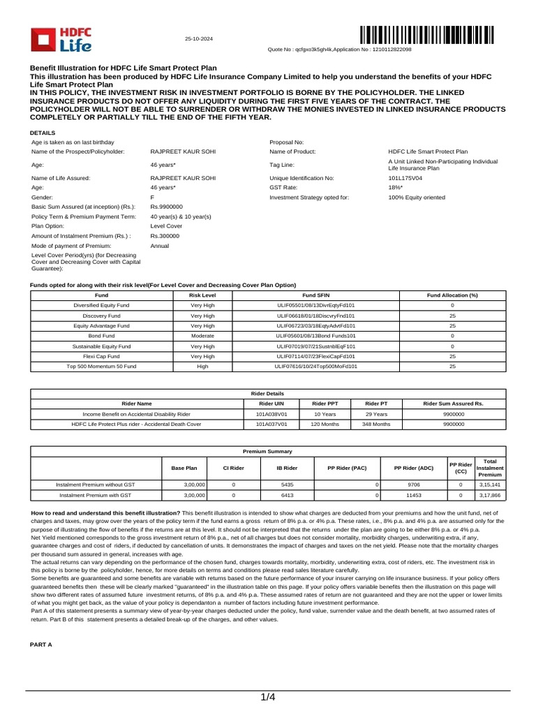 Illustration-qcfgxo3k5gh4k | PDF | Life Insurance | Insurance