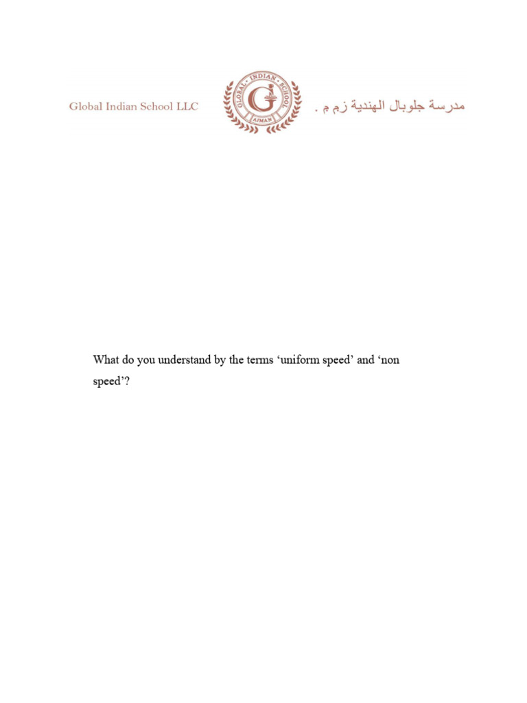 G7 Motion and Time Worksheet Answers | PDF | Speed | Time