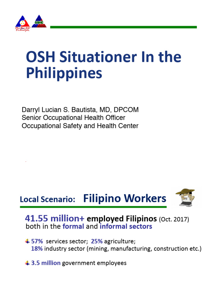 OSH Situationer in the Philippines | PDF | Occupational Safety And ...