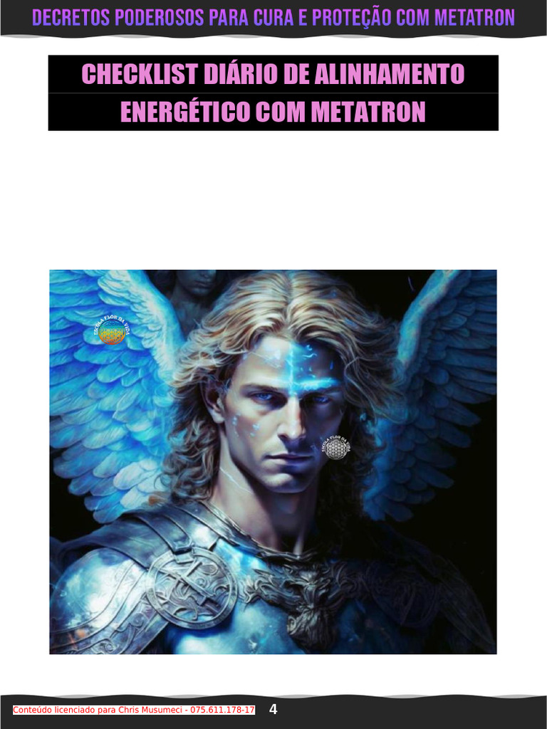Decretos Poderosos Com Metatron | PDF | Mantra | Dormir