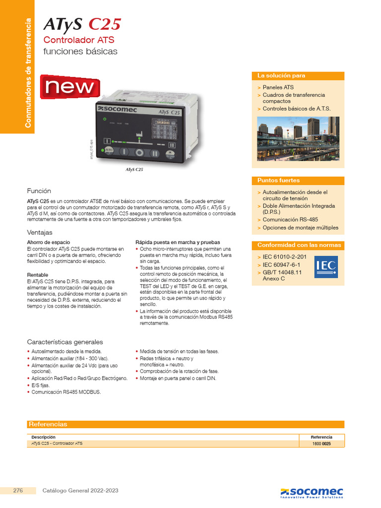 Atys C25 - Controlador Ats Funciones B - Sicas - Catalogue - Pages ...