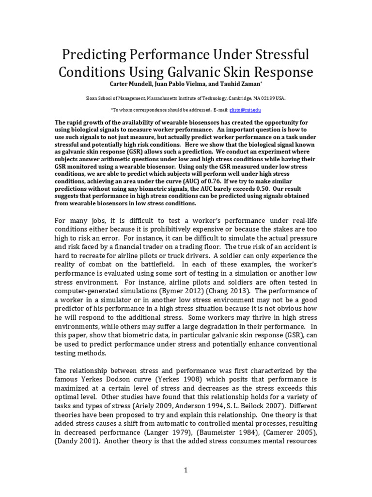 (Mundell et al., 2016) | PDF | Receiver Operating Characteristic | Science