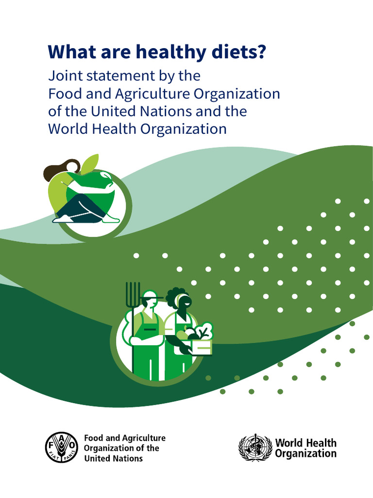 WHO healthy diet plan | PDF | Fat | Nutrients