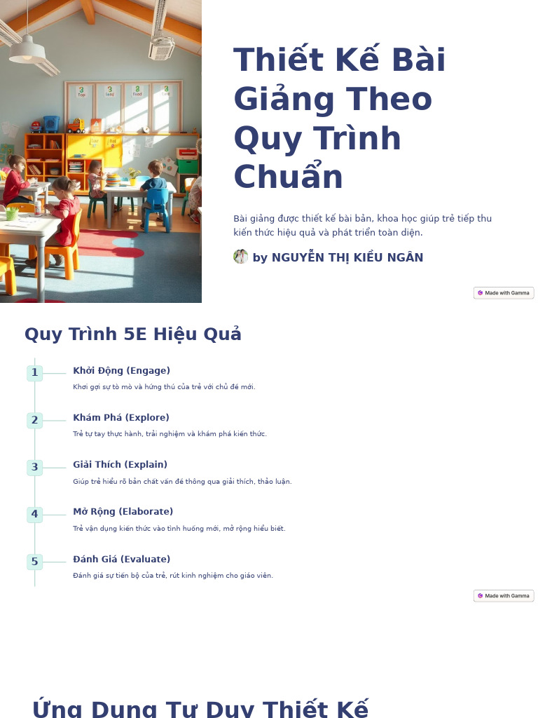 Thiet Ke Bai Giang Theo Quy Trinh Chuan | PDF
