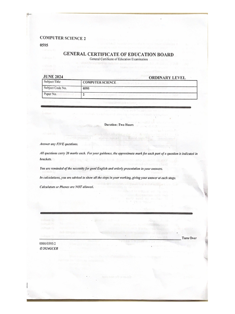 Computer Science 2 | PDF