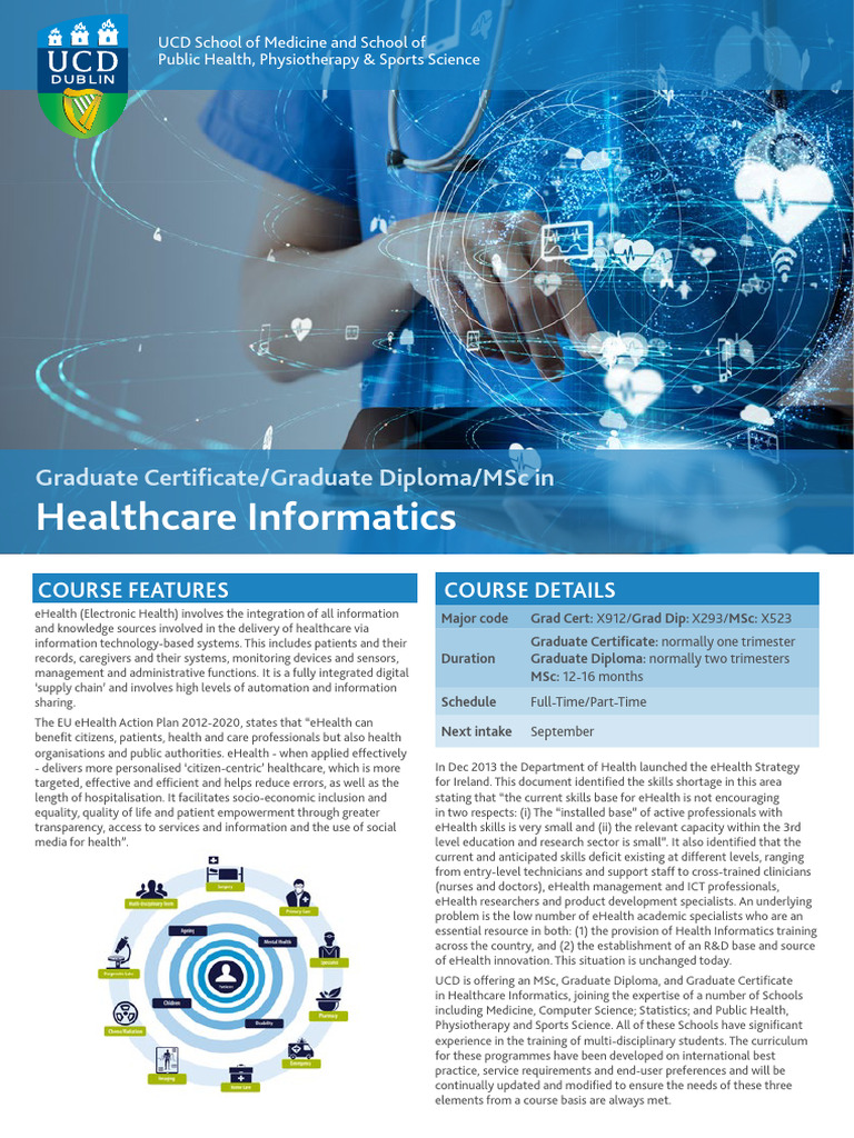 Healthcare Informatics Course Brochure | PDF | Health Informatics ...