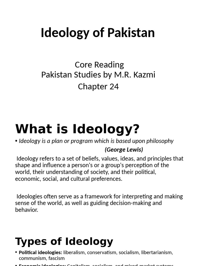 Ideology of Pakistan: Core Concepts Explained | PDF | Pakistan | Two ...