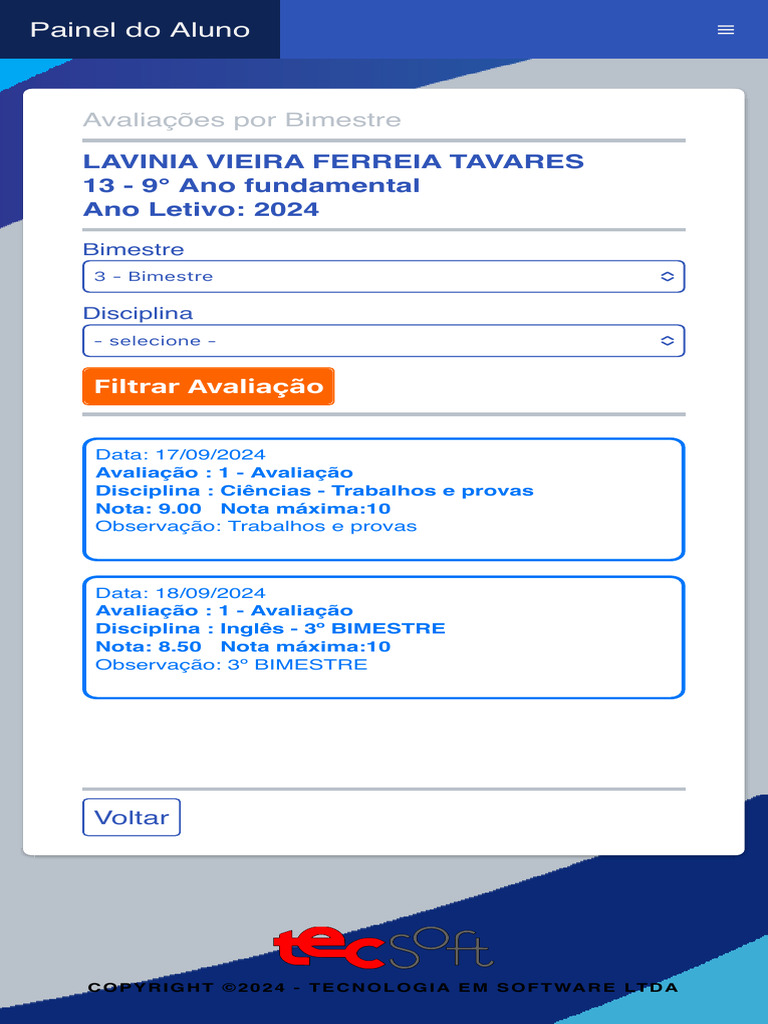 TecSoft - Gestão Escolar 3 | PDF
