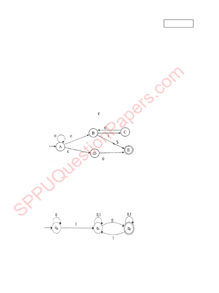 TOC Que2 | PDF | Theoretical Computer Science | Formalism (Deductive)