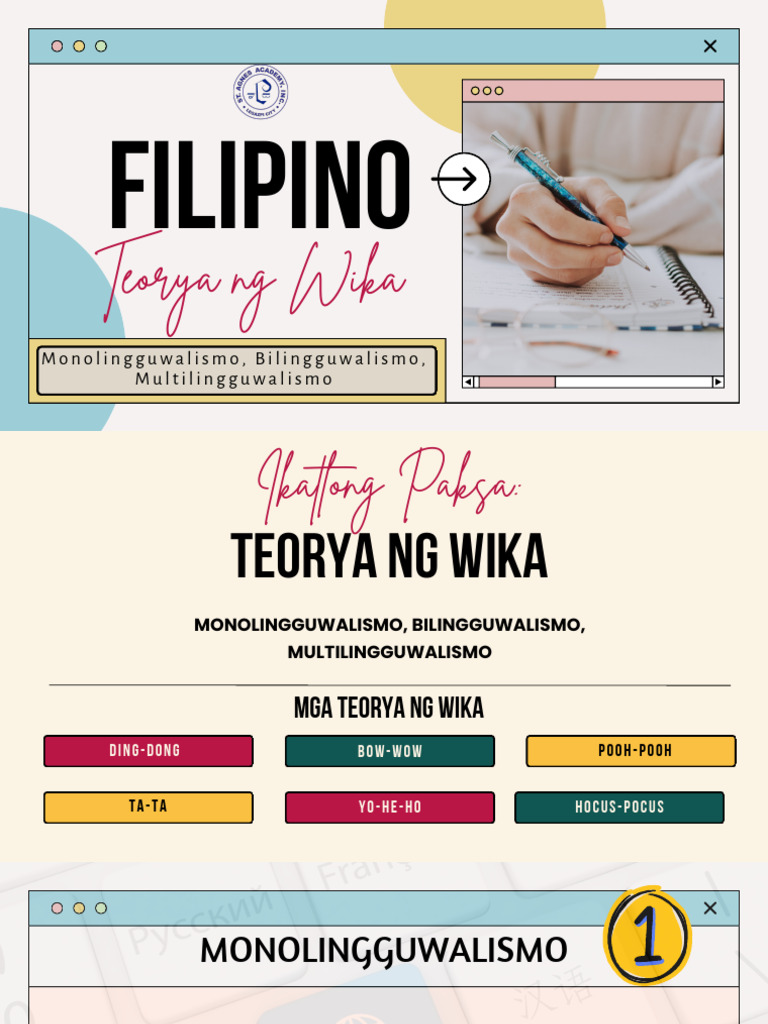 KomPam Topic 3 - (Teorya NG Wika) | PDF