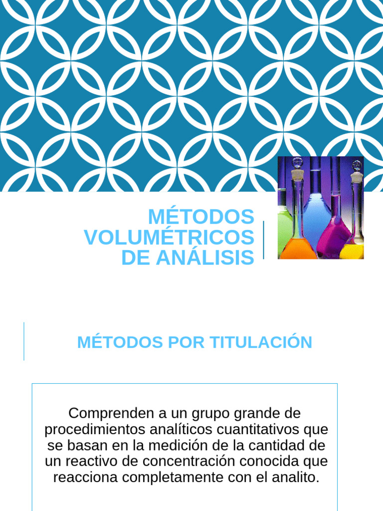 Clase Nro. 4 Introduccion A Volumetria | PDF | Valoración | Química