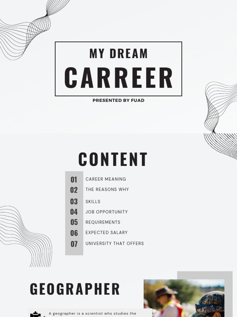 MY DREAM Career | PDF