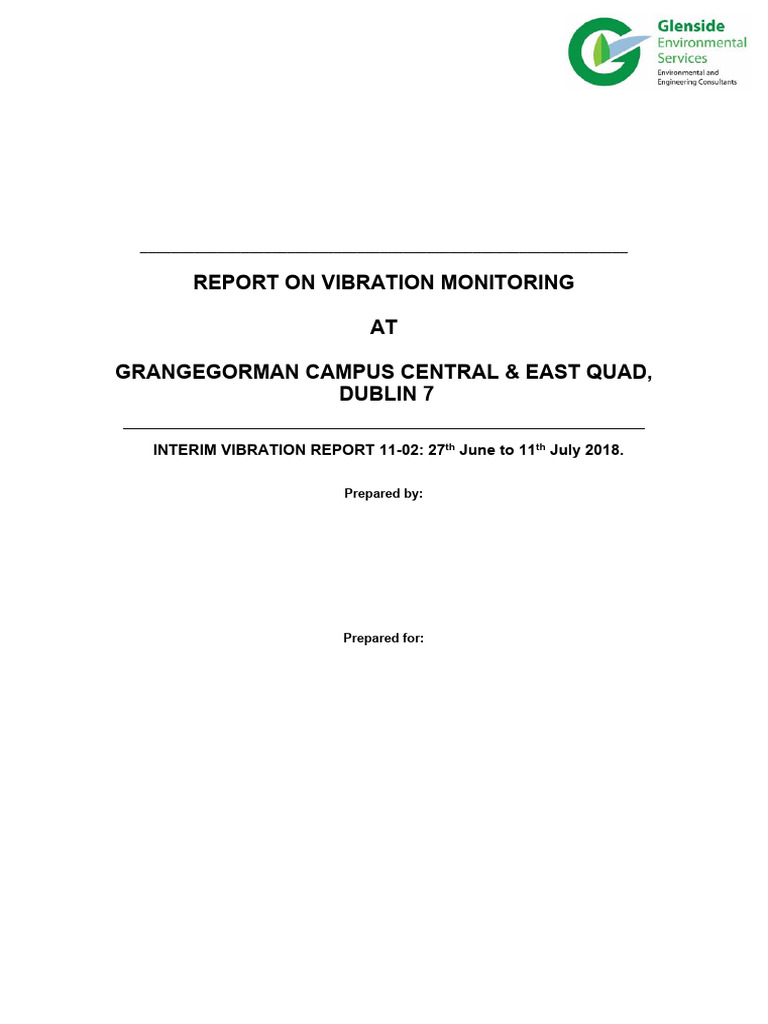 Vibration Monitoring Report: Grangegorman | PDF | Classical Mechanics