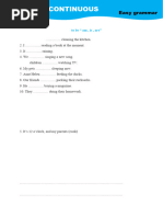 Klasa 5 Ćwiczenia Present Continuous | PDF