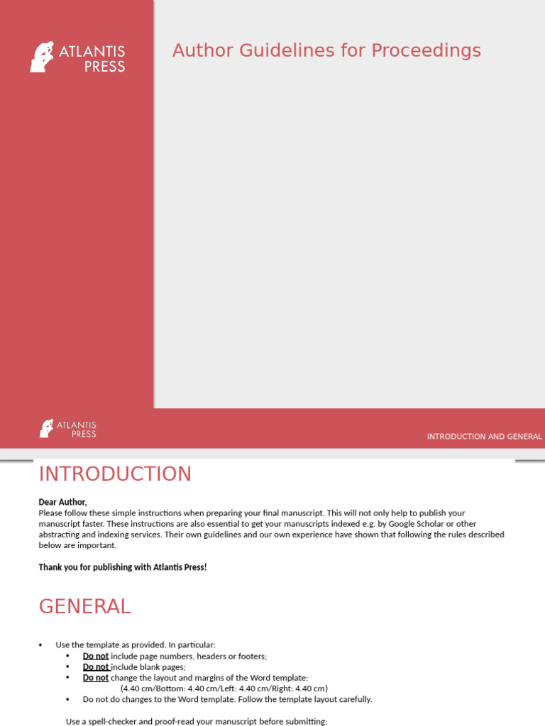 Proceedings - Author Guidelines V8 20240304 | PDF | Letter Case ...