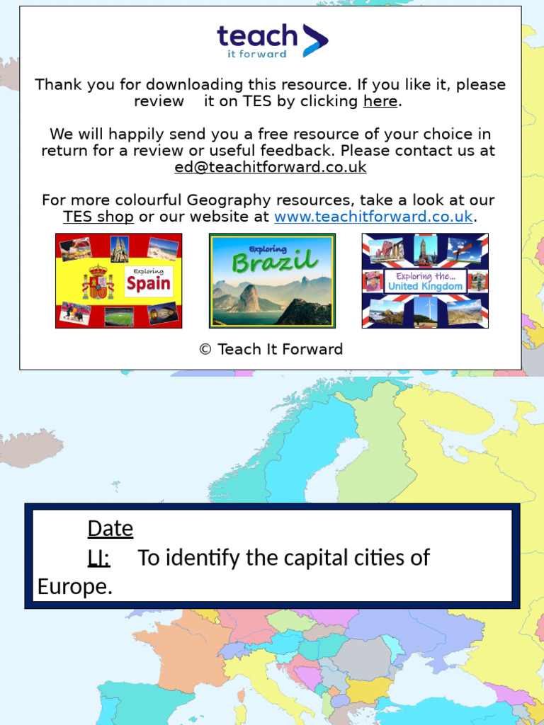 Activity-2---Identifying-the-capitals-cities-of-Europe | PDF