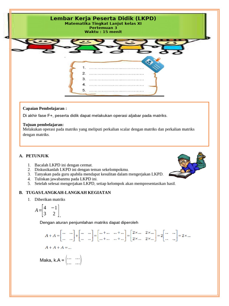LKPD Perkalian | PDF