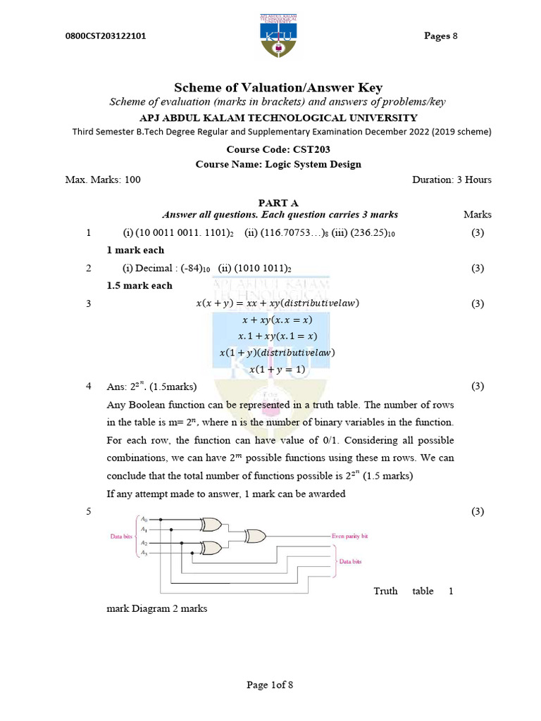 Cst203 Scheme (1) | PDF | Mathematical Logic | Theory Of Computation